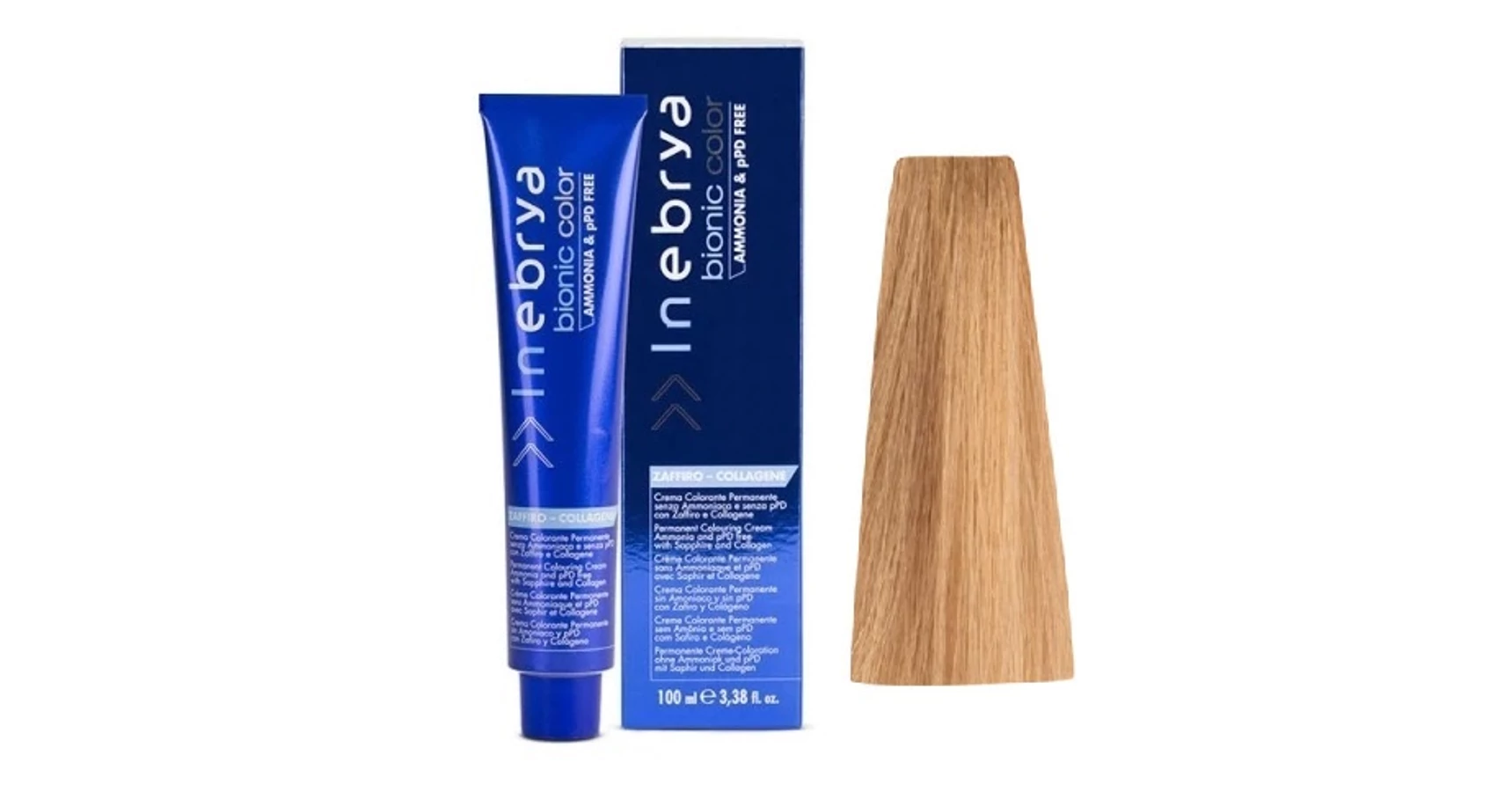 Inebrya Bionic Color ammóniamentes és PPD-mentes hajfesték 8.3 - Inebrya